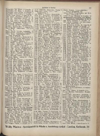 Adressbuch Landau und die Südpfalz 1932, page 227: Endres Joseph (Lehrer)